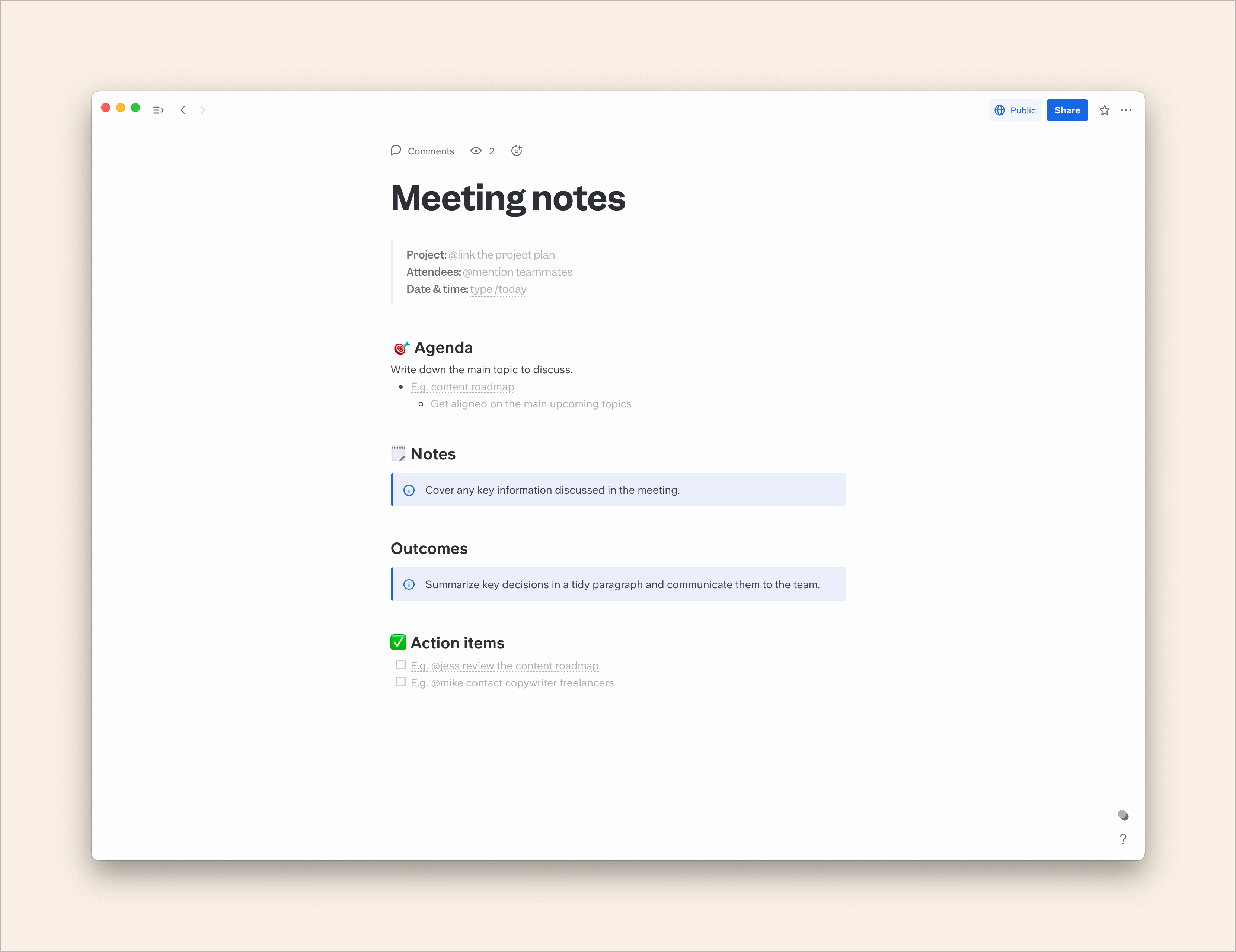 How To Write Meeting Minutes In 2021 Template Slite